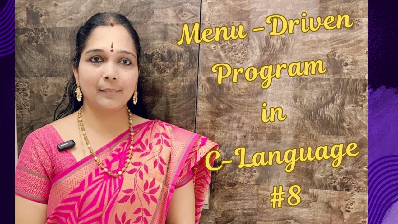 Menu Driven Program Class 20 C Language 8 Youtube