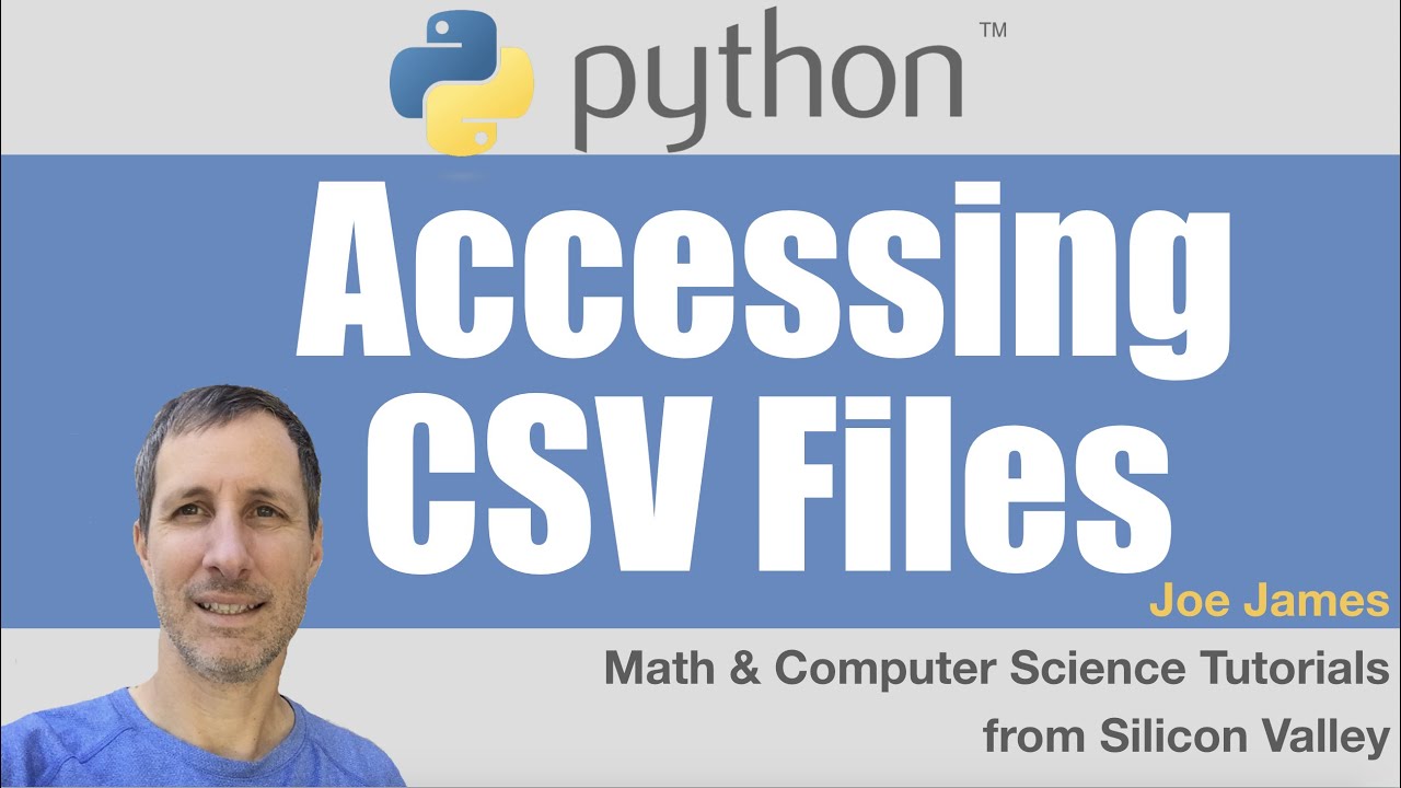 Python Accessing Csv Files Read And Write Youtube