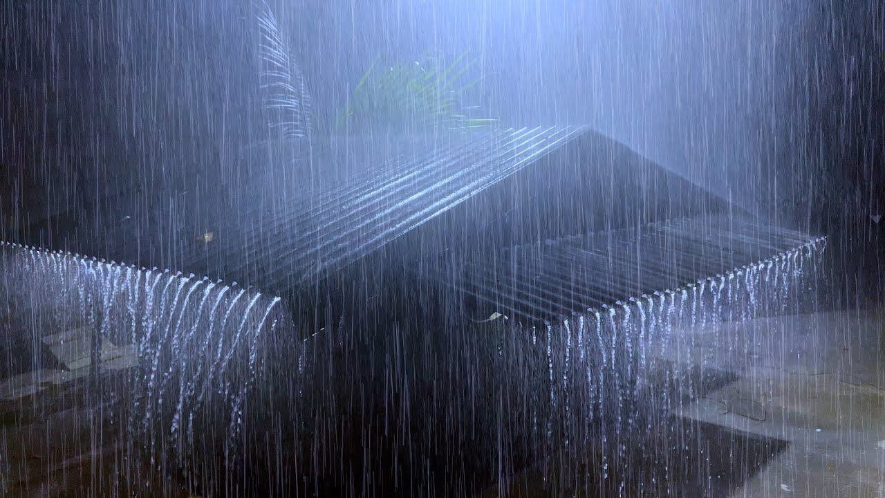 Relax Fall Asleep In Minutes With Huge Rain On Tin Roof Powerful