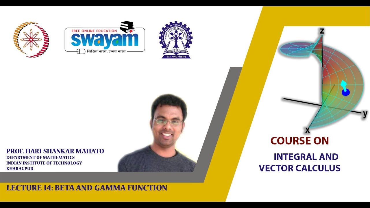 Lecture 14 Beta And Gamma Function Youtube