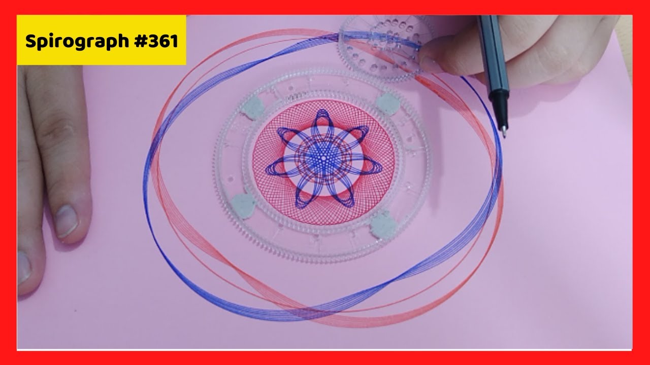 How To Draw Spirograph Spirograph Art 361 Youtube