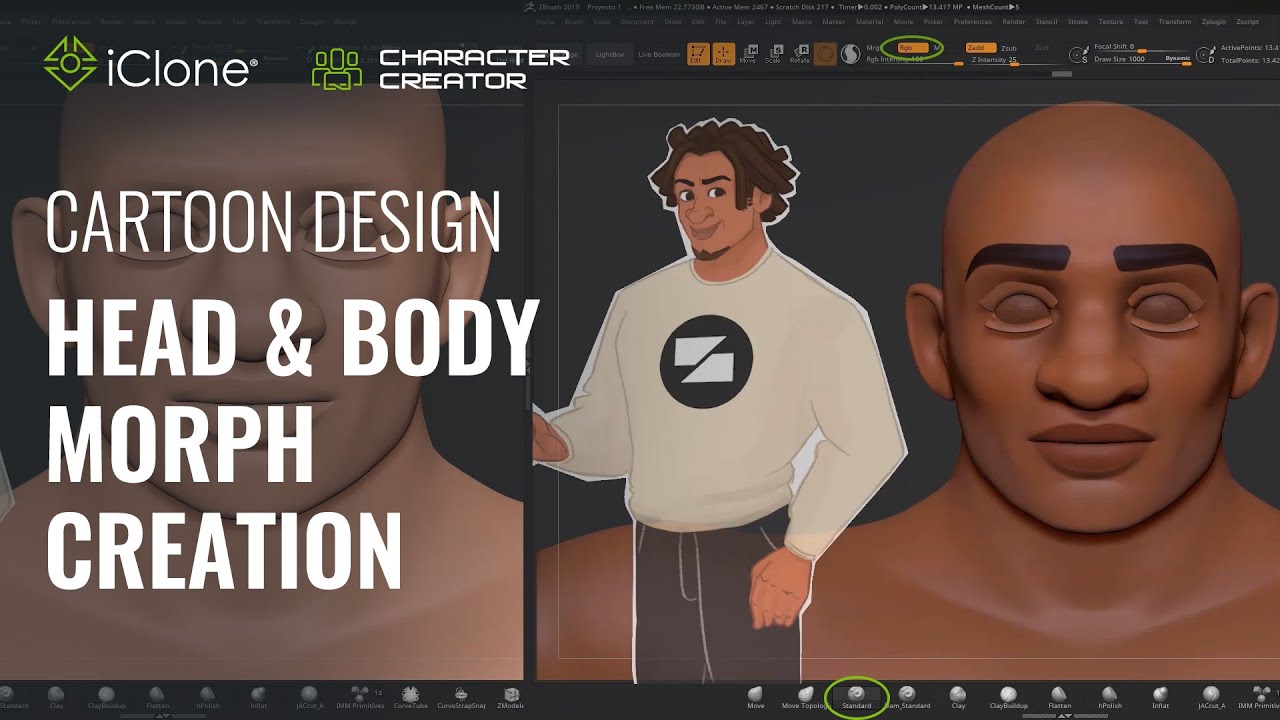 Fast Cartoon Design 1 Head Body Morph Creation In Character