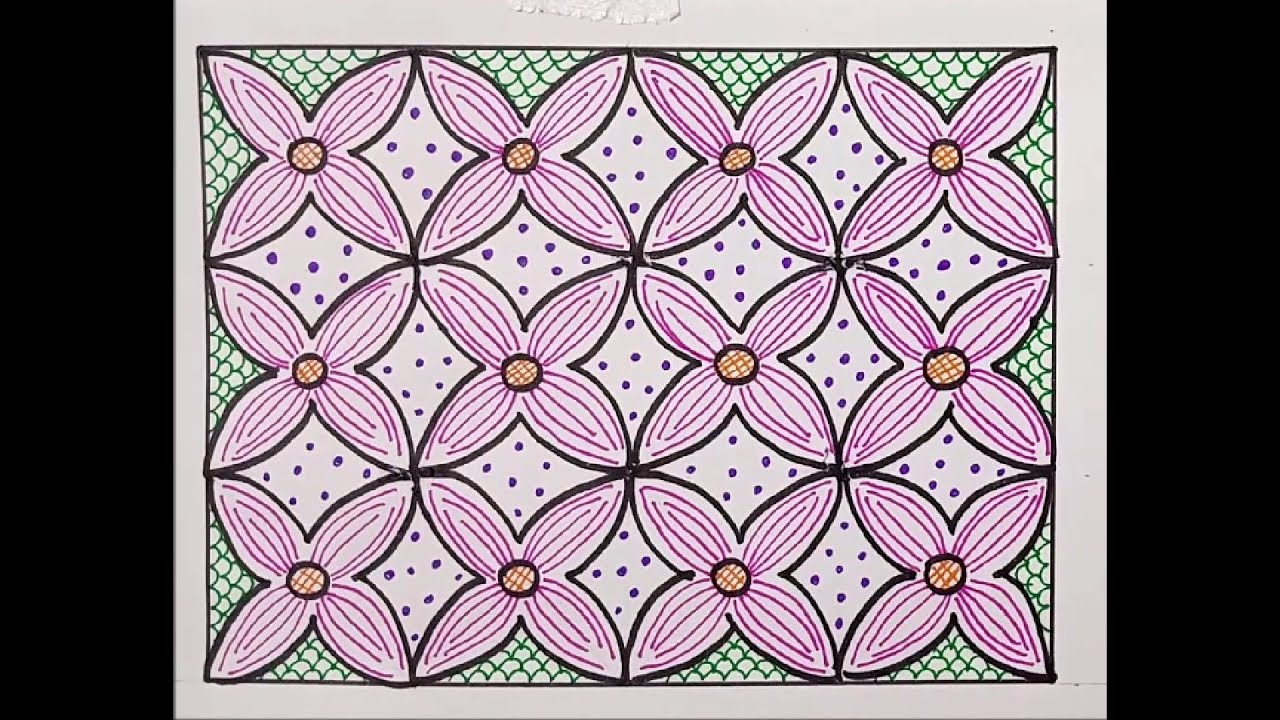 Seni Dekoratif Menggambar Taplak Meja Materi Seni Rupa Kelas 4 Sd