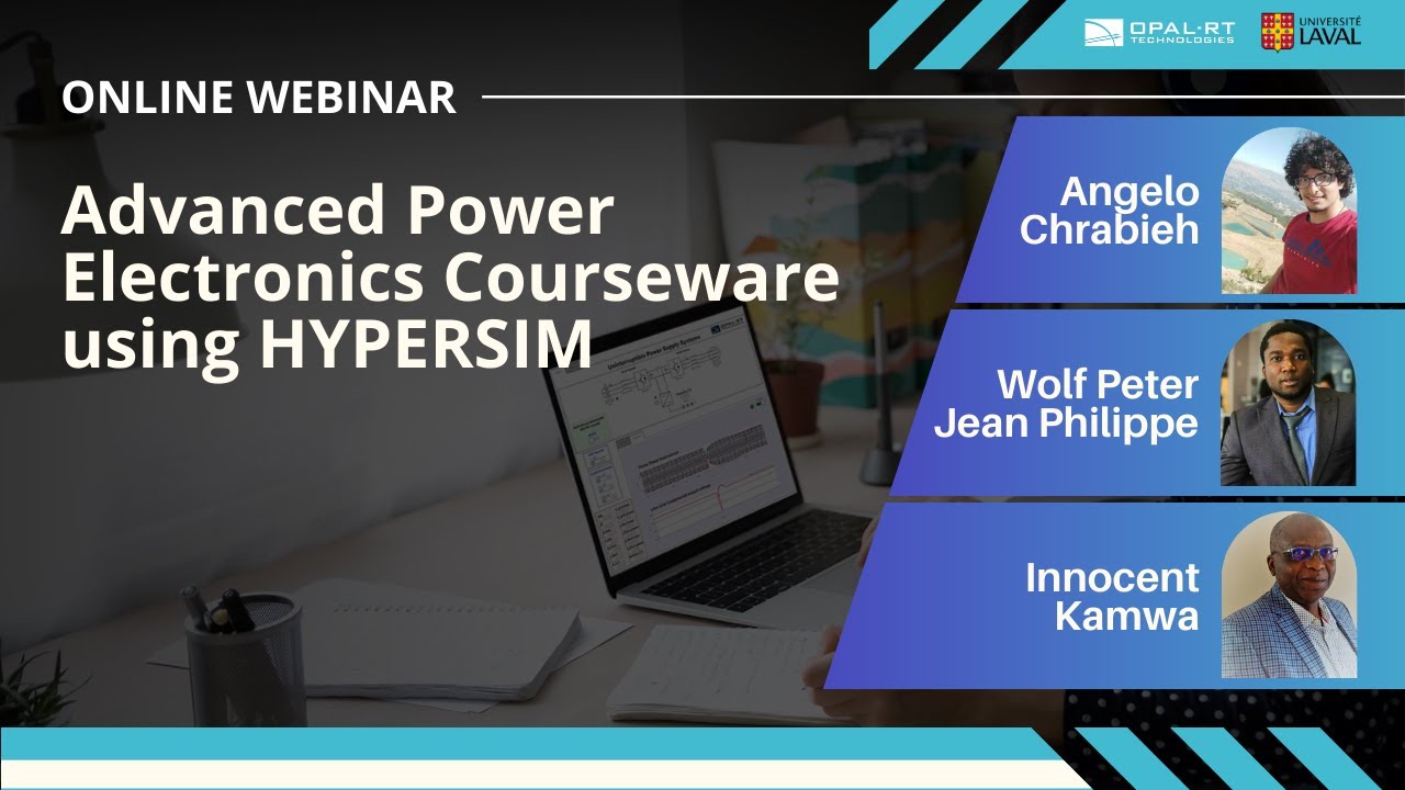 Webinar Advanced Power Electronics Courseware Using Hypersim Youtube