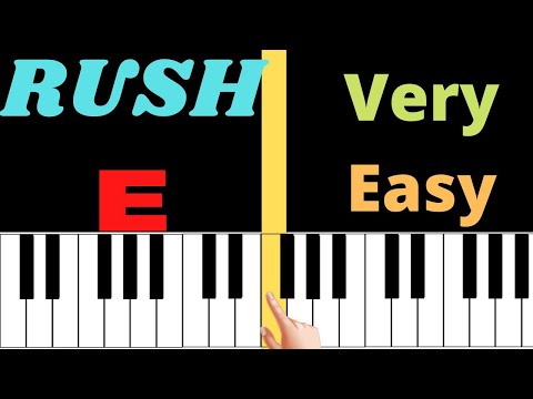 Rush E Very Easy Piano Tutorial Youtube