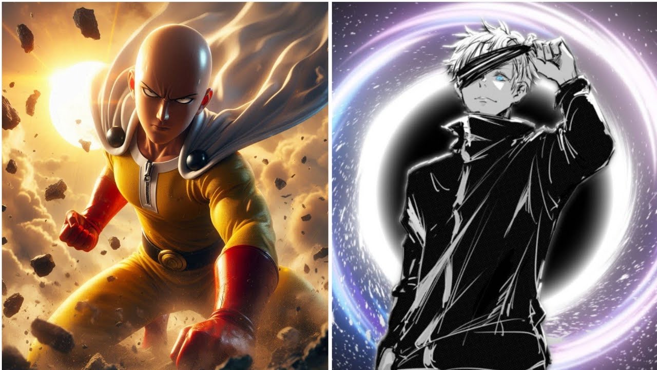 Part 1 Saitama Full Power Vs Limitless Gojo Full Fight One Punch