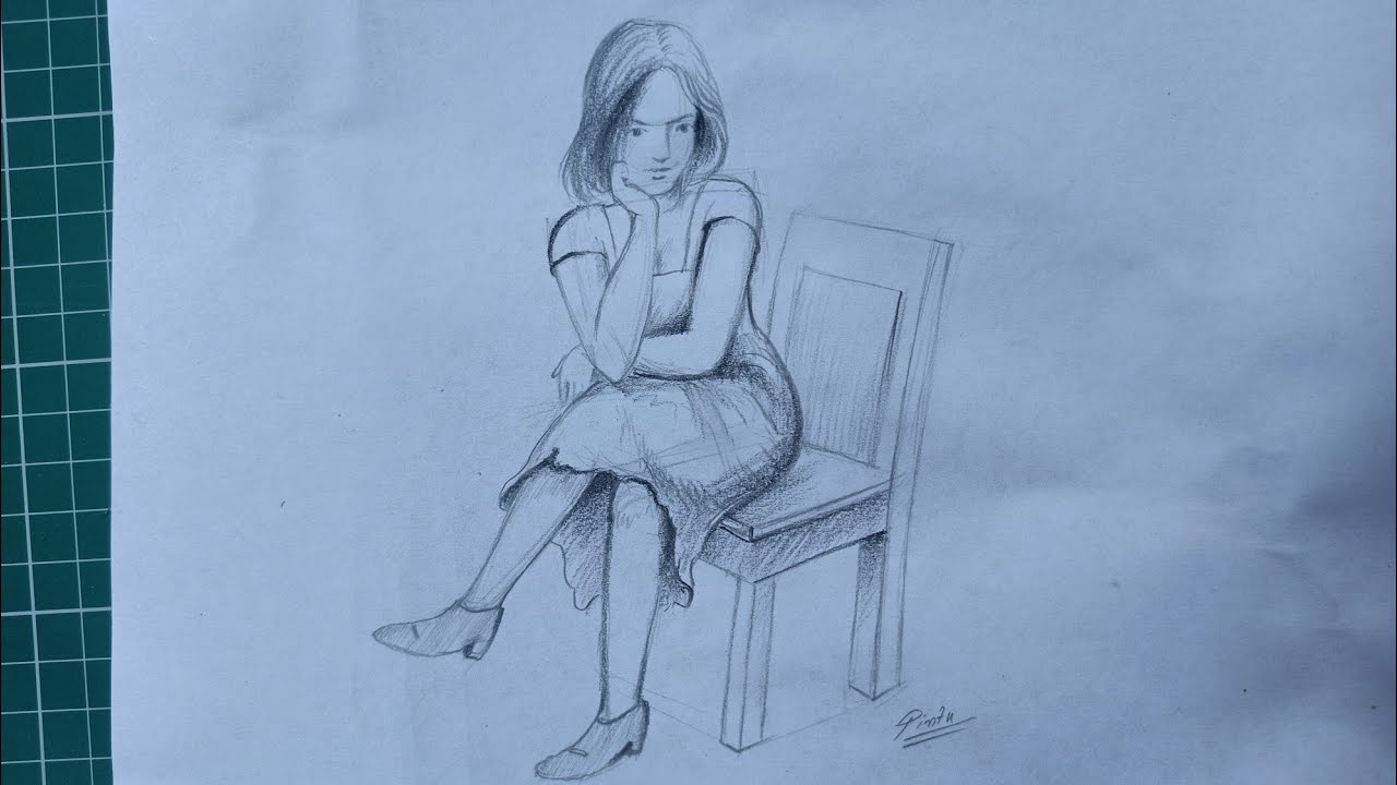 How To Draw Female Body Sitting