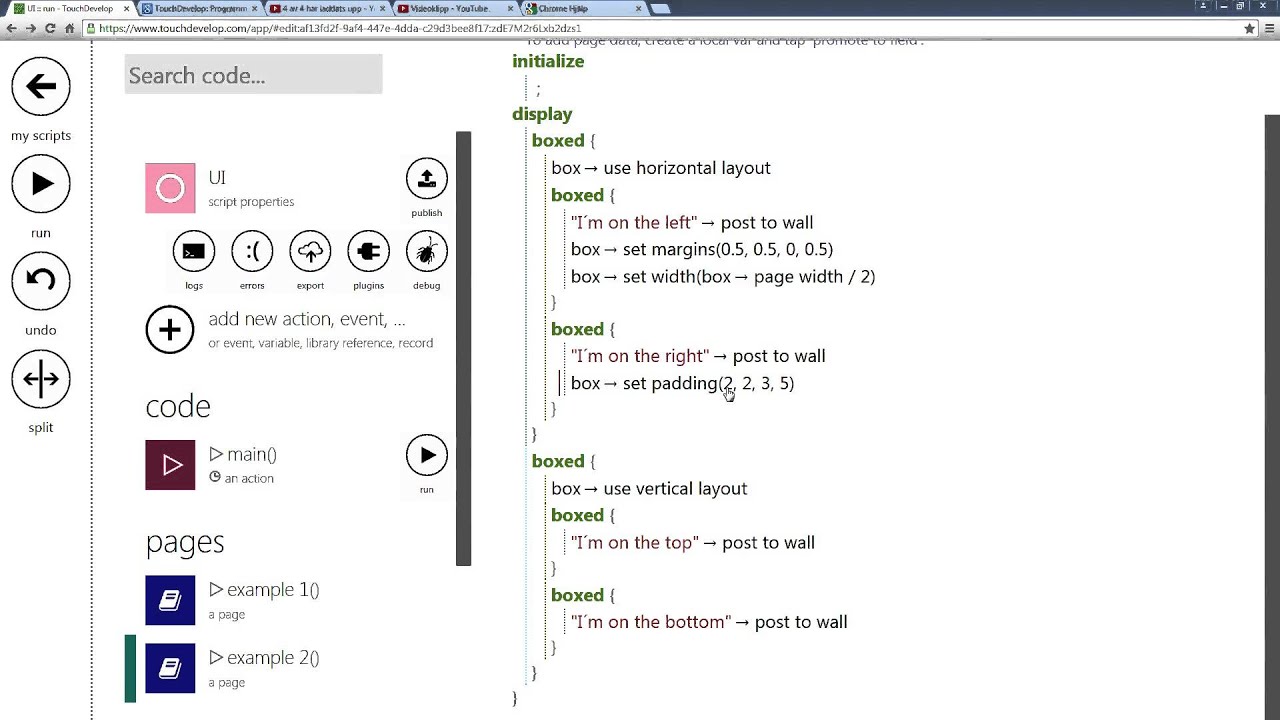 Programmering 1 User Interface Del 5 Margins Paddings Pop Touchdevelop
