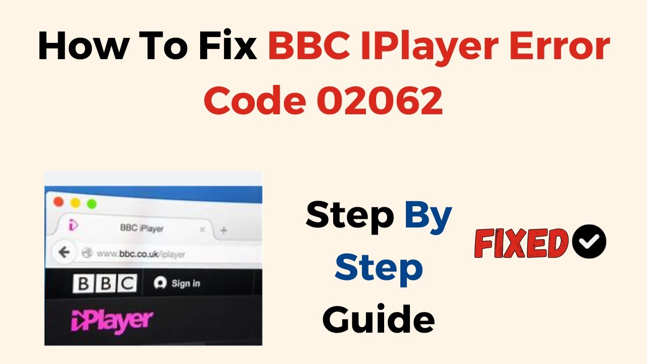 How To Fix Bbc Iplayer Error Code 02062 Youtube