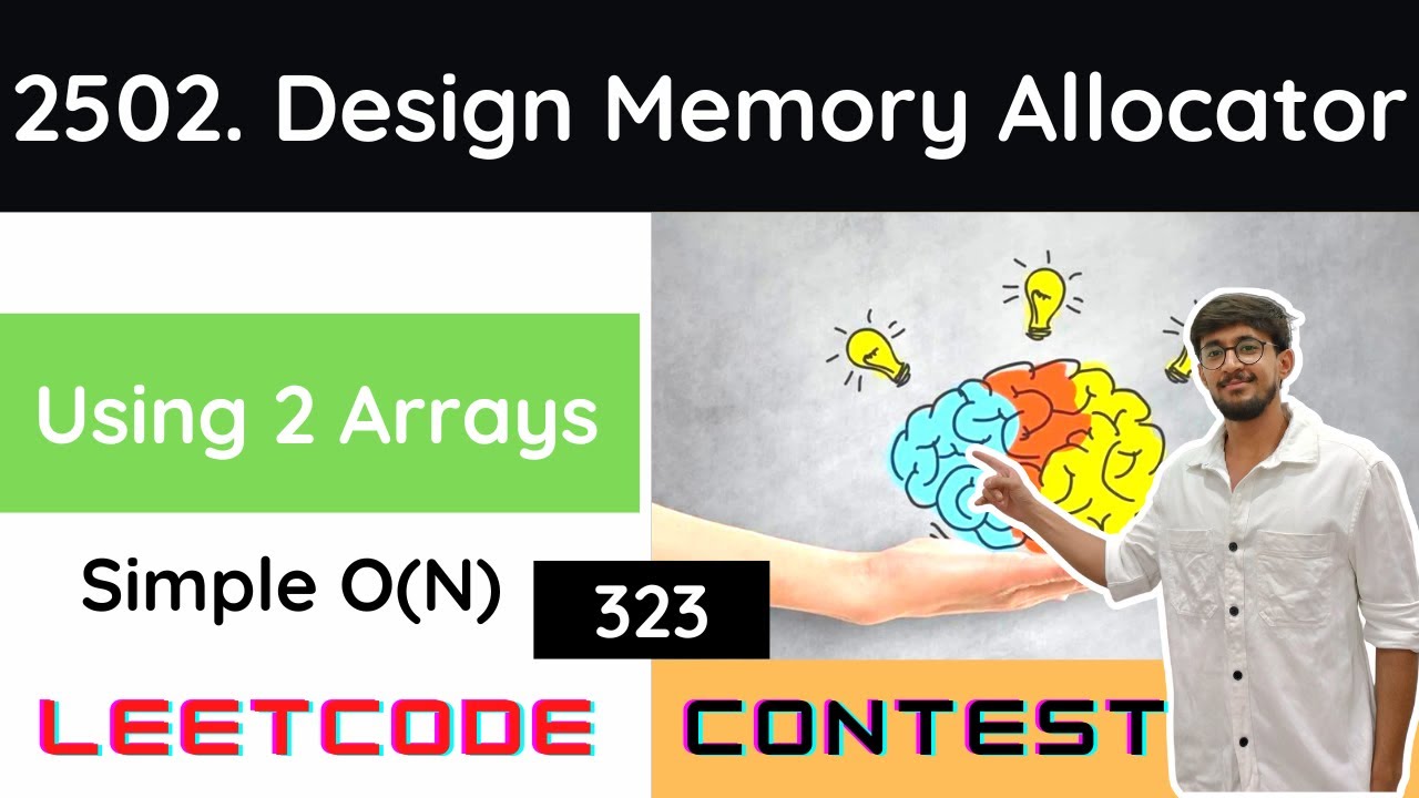 Leetcode 2502 Design Memory Allocator Hindi Youtube