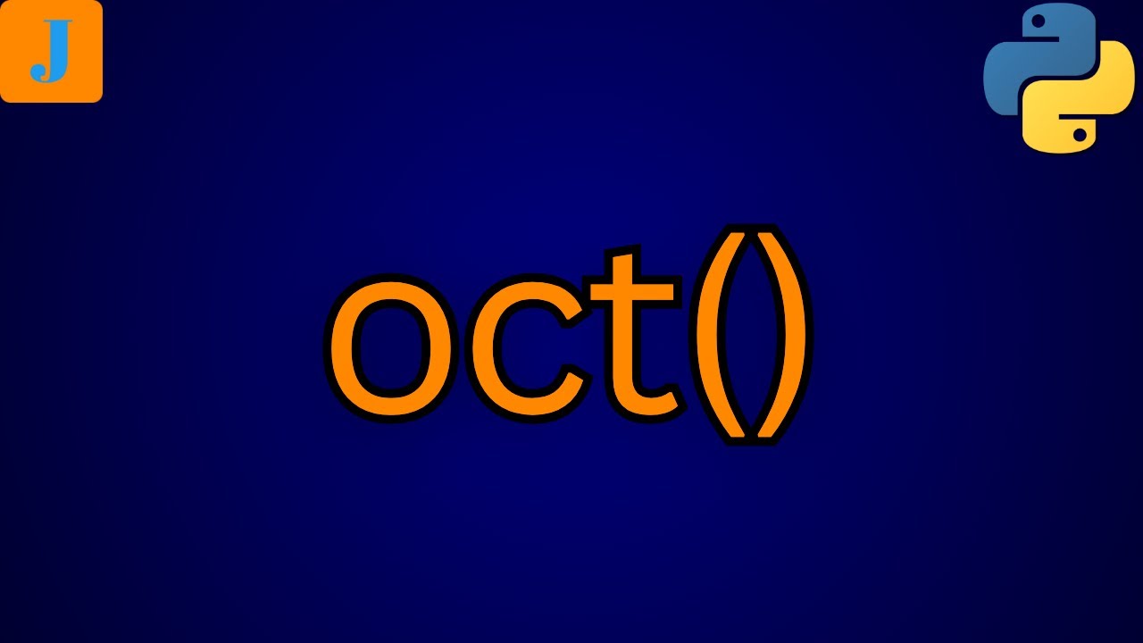 Python Oct Function Youtube