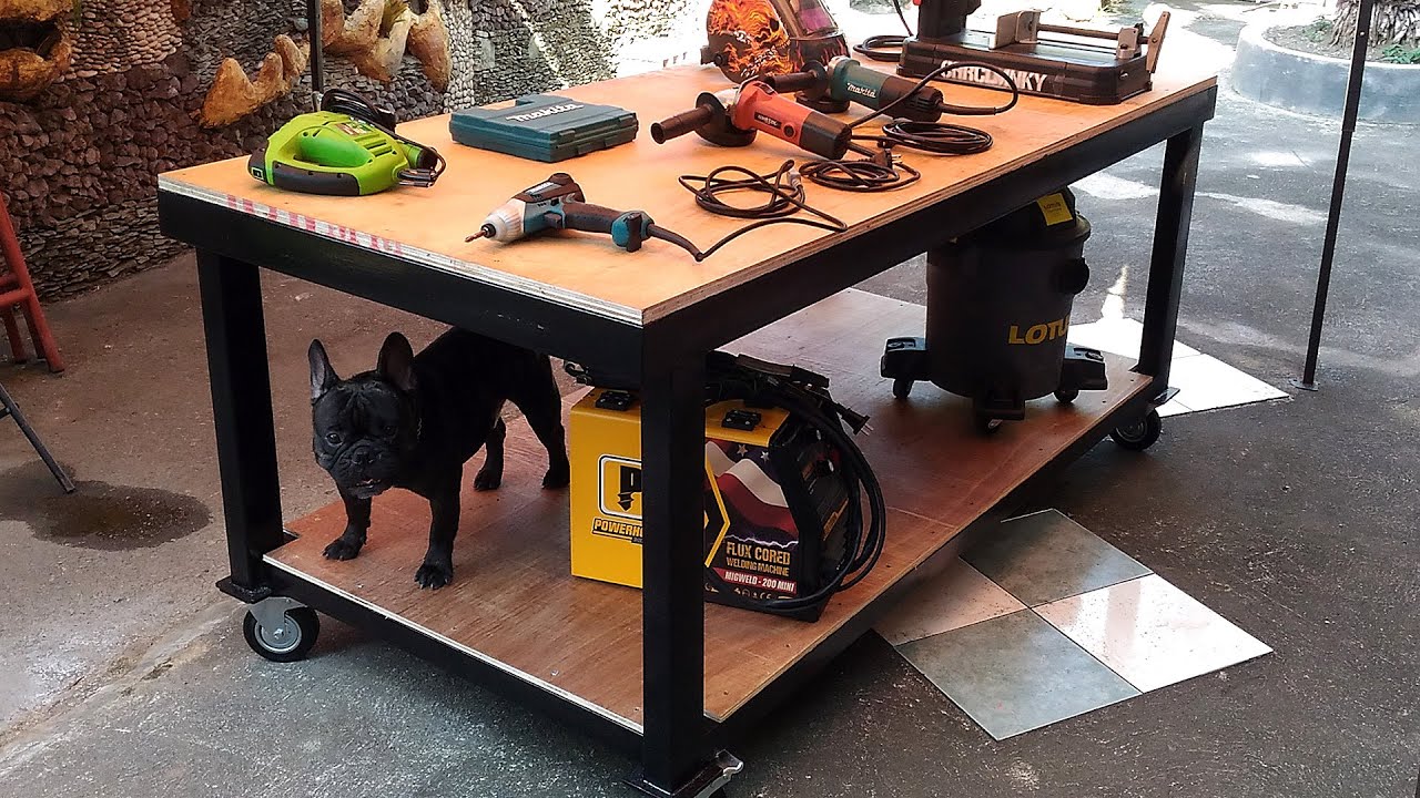 Homemade Metal Workbench