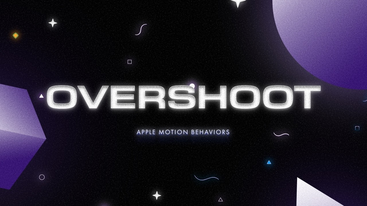 Overshoot Behavior In Apple Motion Youtube