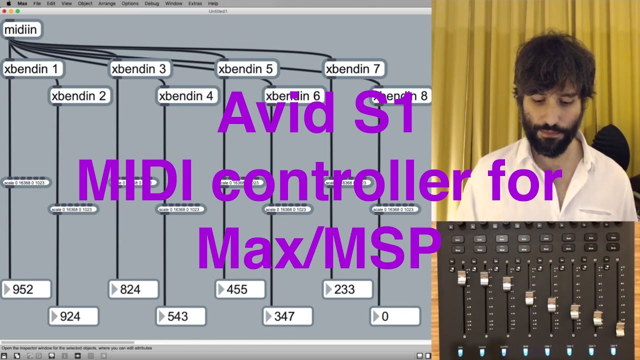 Avid S1 In Max Msp Midi Controller With 10 Bit Faders High