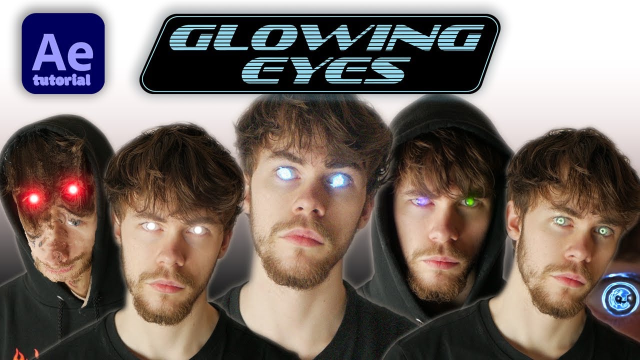 Insane Glowing Eyes After Effects Tutorial Free Plugin Youtube