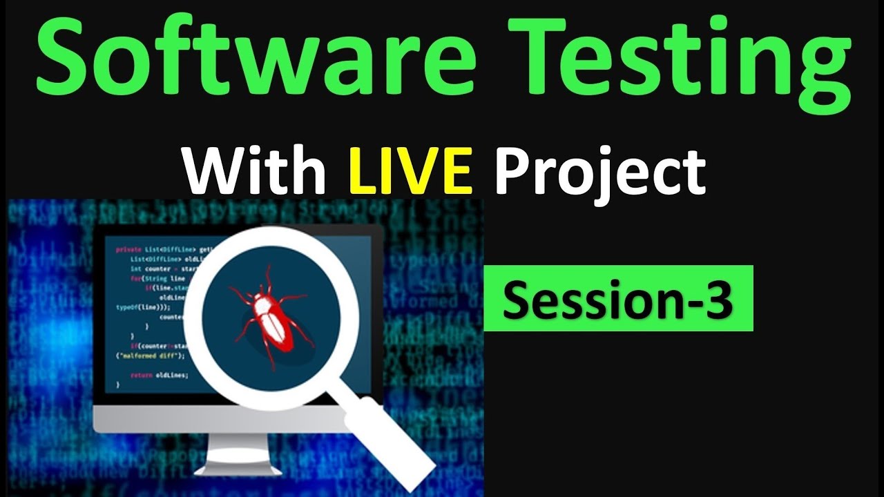 Software Testing Session 3 Tutorials In English Youtube
