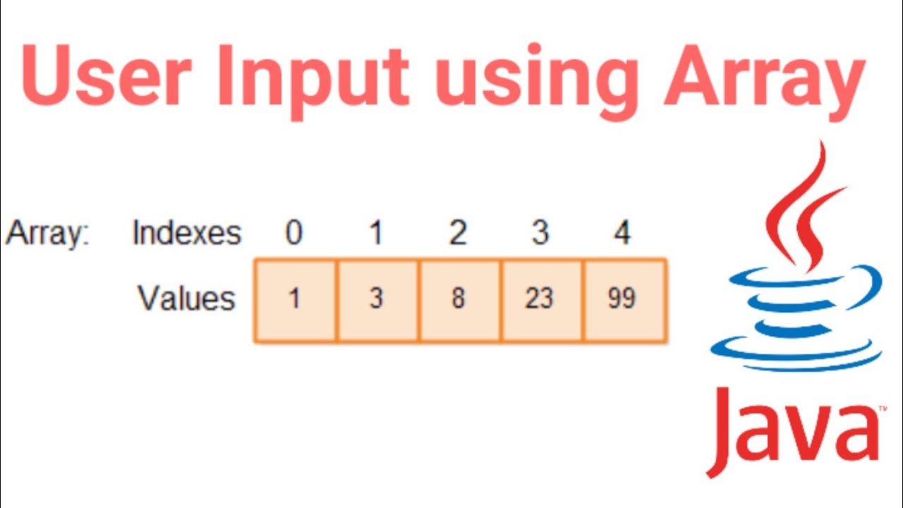User Input Using Array Youtube