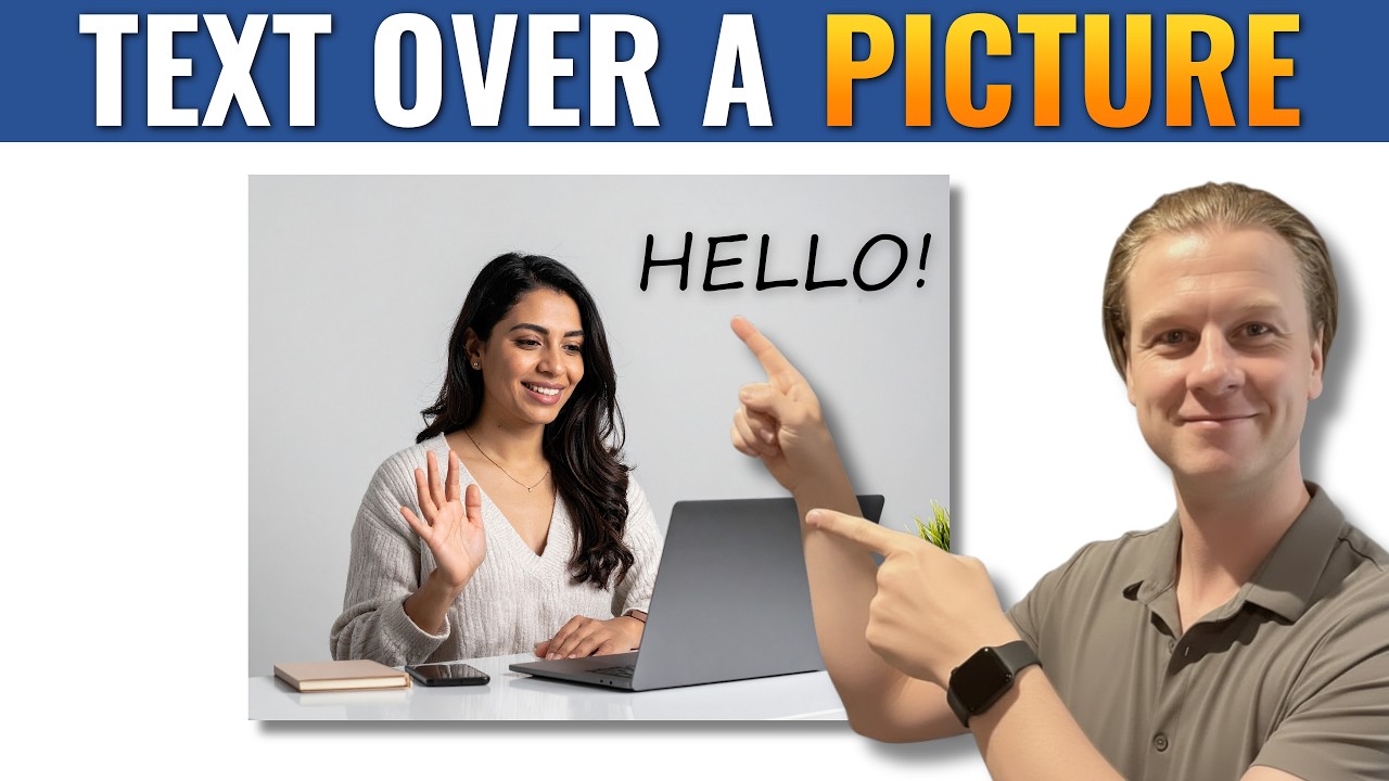 How To Add Text Over An Image In Microsoft Word Youtube