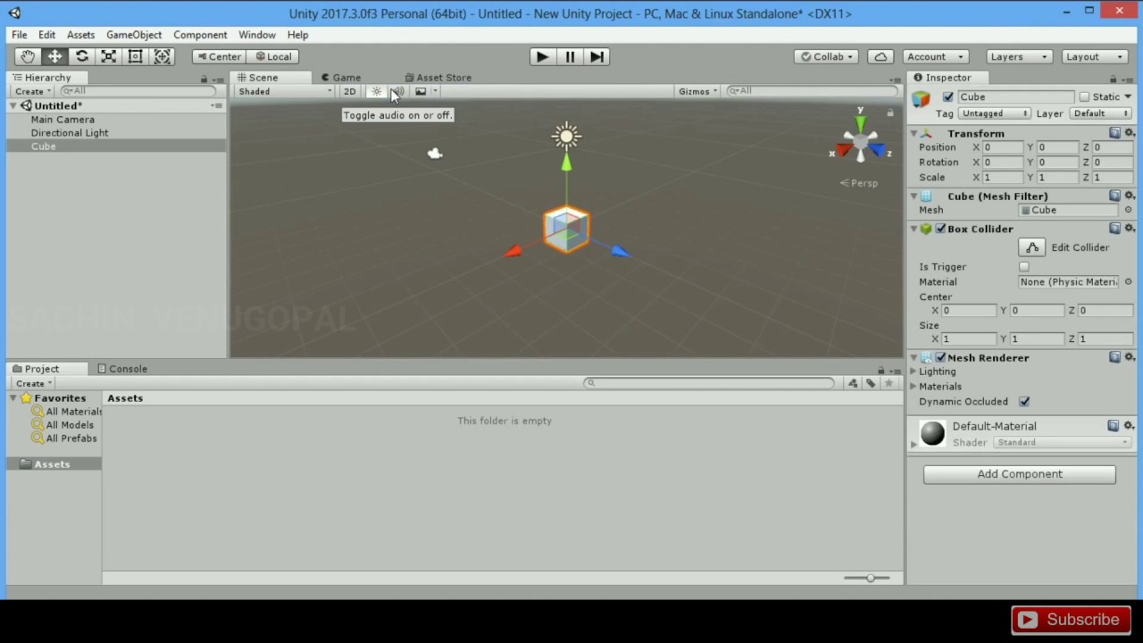 Unity 3d Auto Rotating Game Object Using C Script Youtube