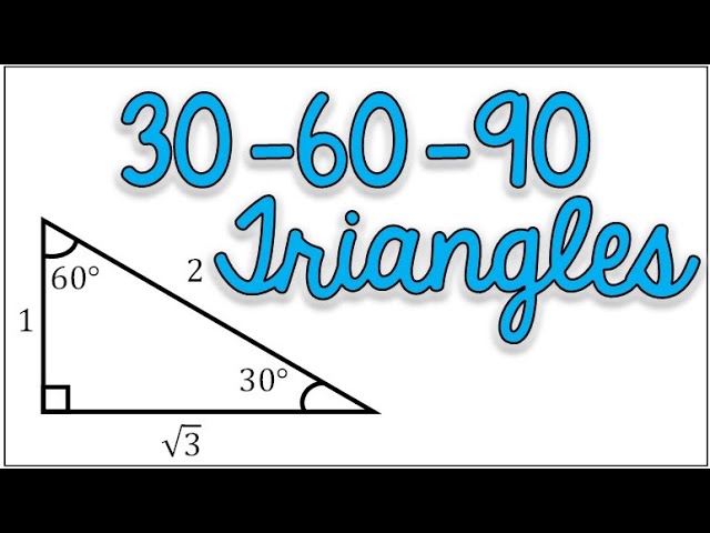 Steps To Solve Special 30 60 90 Triangle Lesson 1 Special Right
