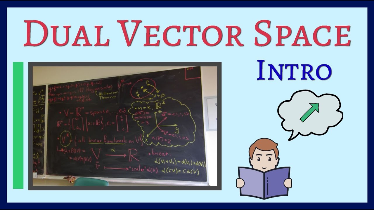 What Is A Dual Vector Space Introduction Youtube