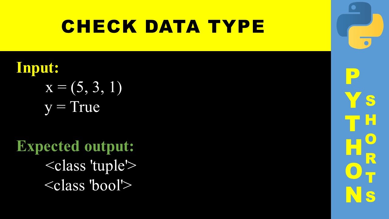 Check Data Type Python Shorts Youtube