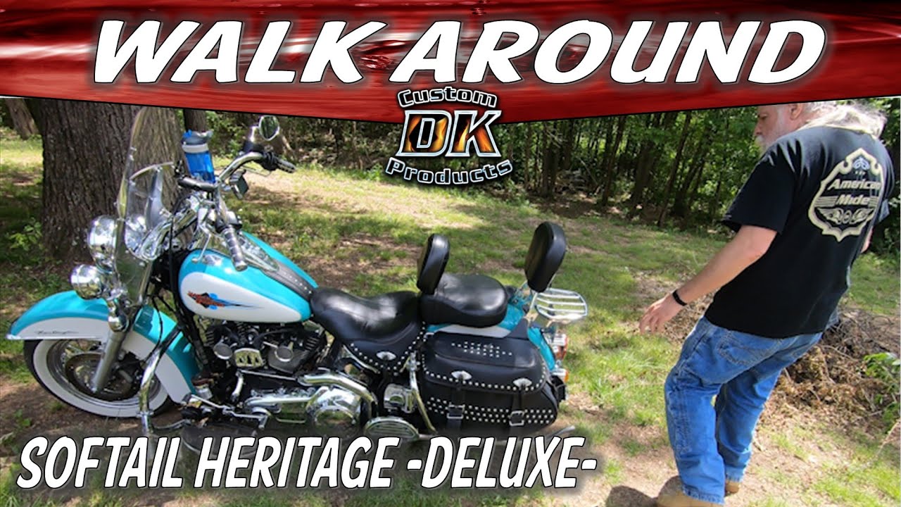 Harley Softail Heritage Walk Around Mods Review Youtube