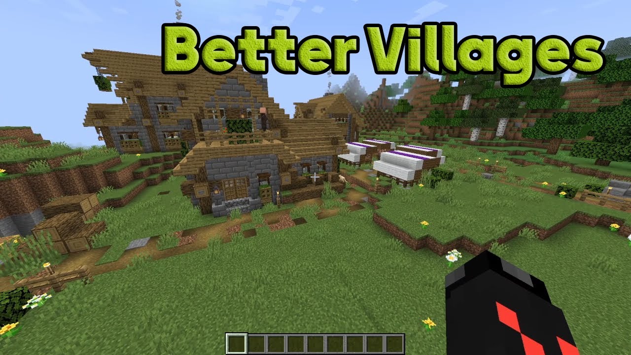 Bigger Better Villages Minecraft Better Village Mod Forge Youtube