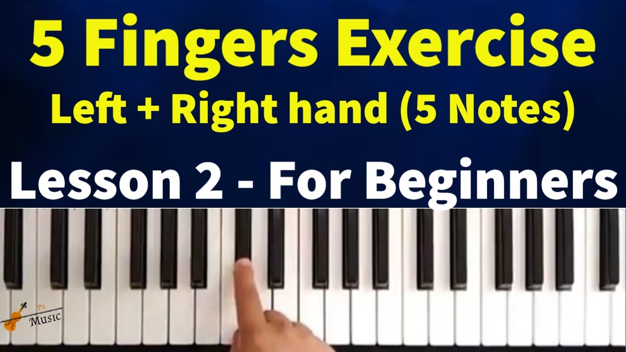 Piano Finger Speed Exercises 5 Finger Exercises For Piano Keyboard