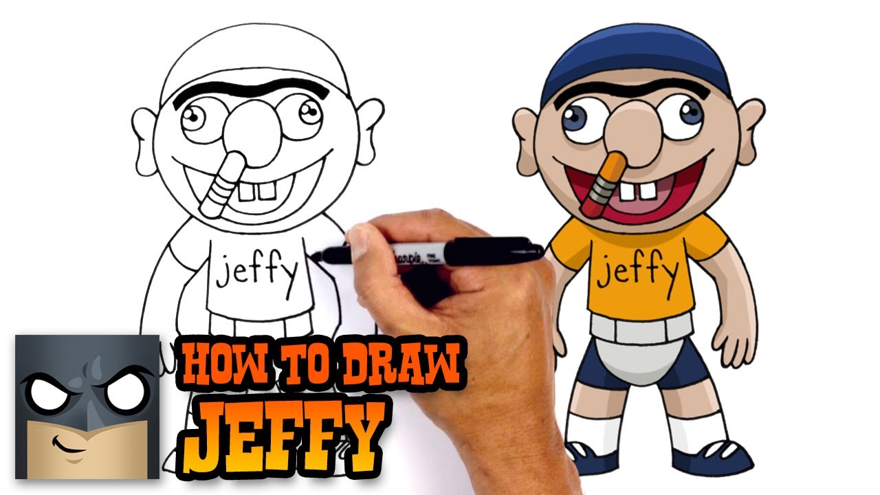 How To Draw Jeffy Beginner Drawing Tutorial Step By Step Youtube