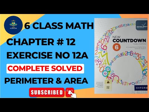 Class 6 Math Exercise 12a Complete Solved New Countdown Third