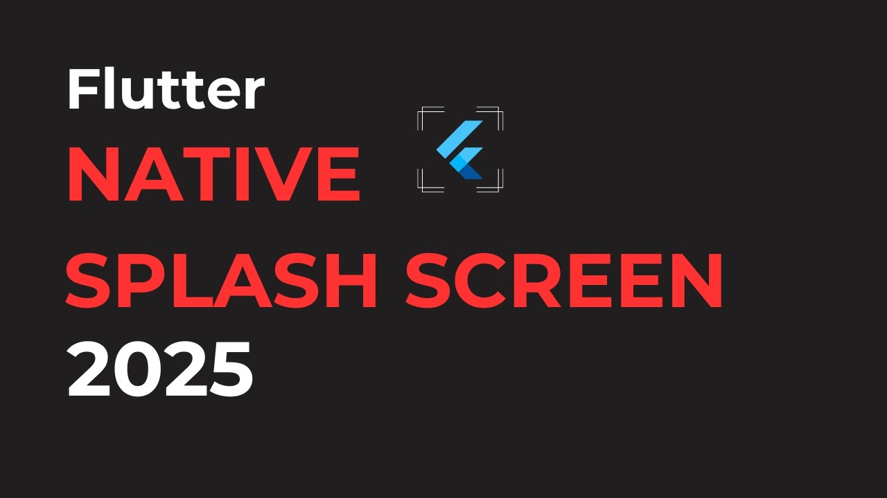 Flutter Native Splash Screen In 4 Minutes Youtube
