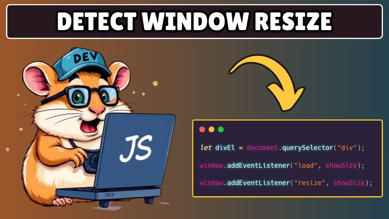 How To Detect Window Resize In Javascript Youtube