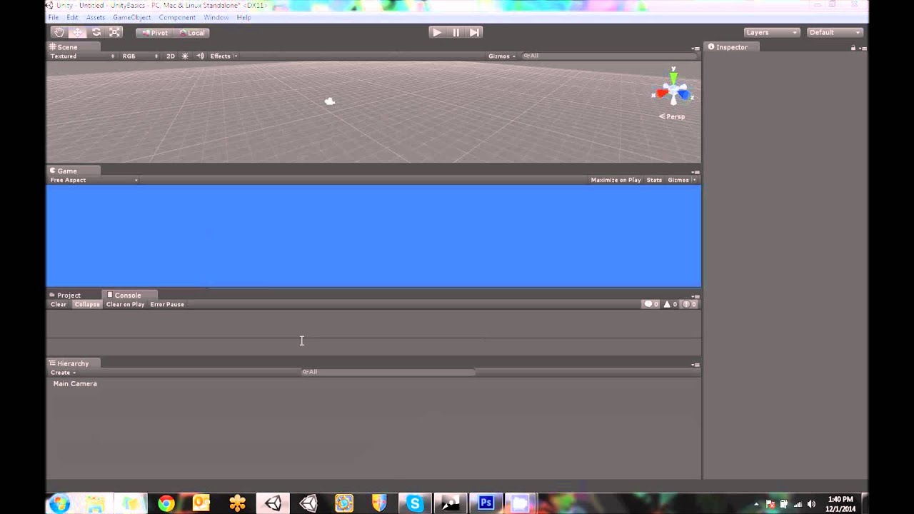 Unity Basics Editor Overview Youtube