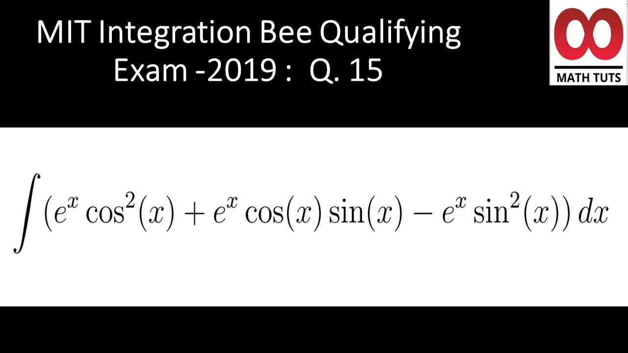 Mit Integration Bee 2019 Q15 Youtube