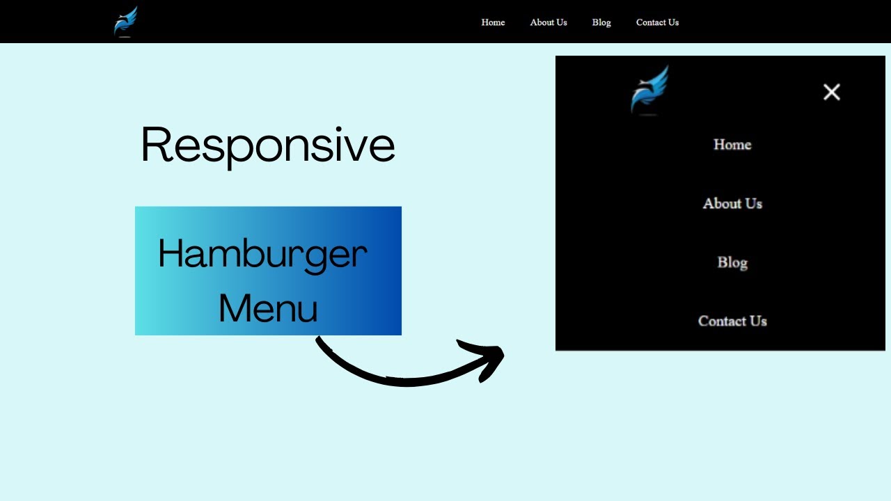 Create A Responsive Hamburger Menu Using Only Html And Css Responsive