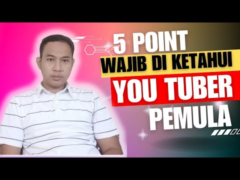 5 Point Penting Bagi Youtuber Pemula Youtube
