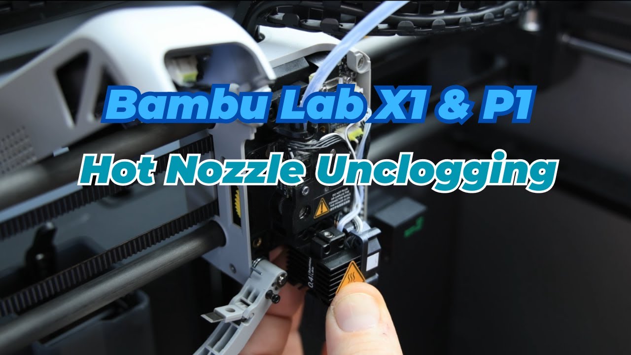 Bambu Lab X1 P1 Hot Nozzle Unclogging Cold Pull Warm Pull Youtube