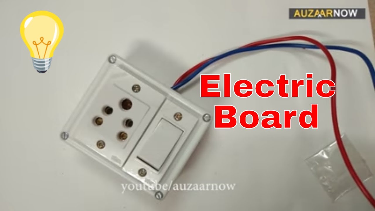 Electric Board Wiring Connection 1 Socket 1 Switch Single Board Youtube