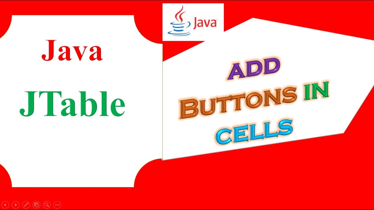 Java Jtable Ep 07 Add Button In Column Cells Youtube