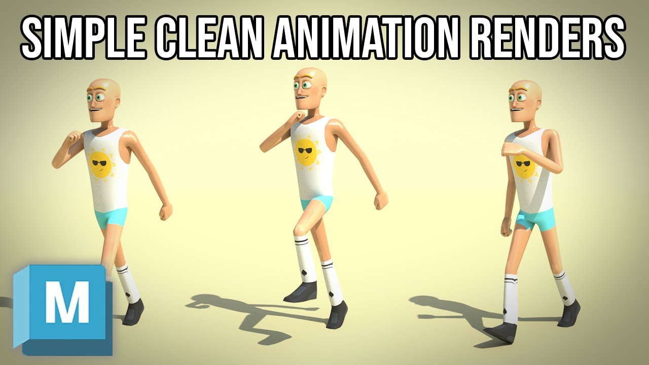 Maya Simple Clean Animation Renders Using Arnold Youtube