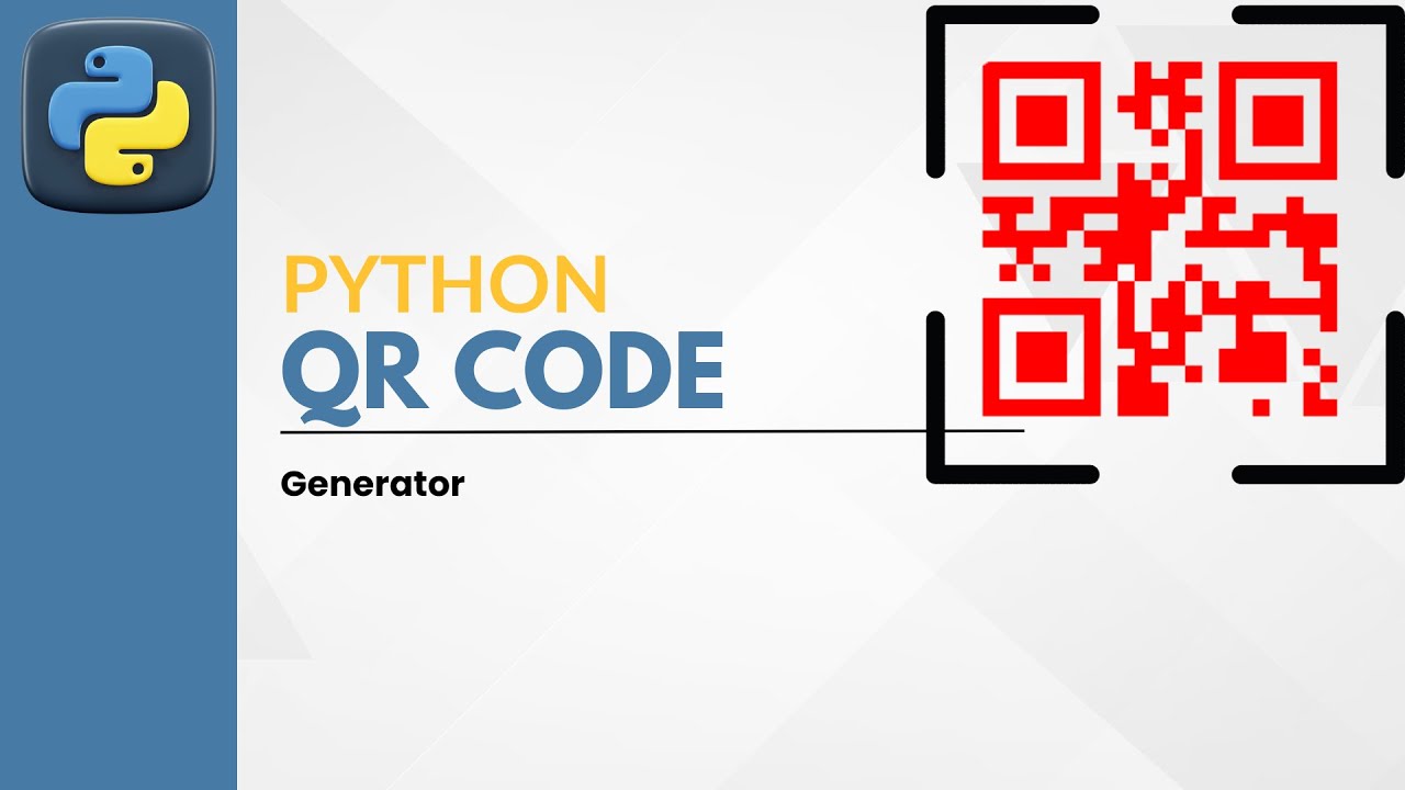 How To Build A Qr Code Generator In Python Python Qr Code Tutorial