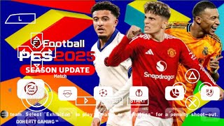 Efootball Pes 2025 Ppsspp Download English Commentary Real Faces New ...