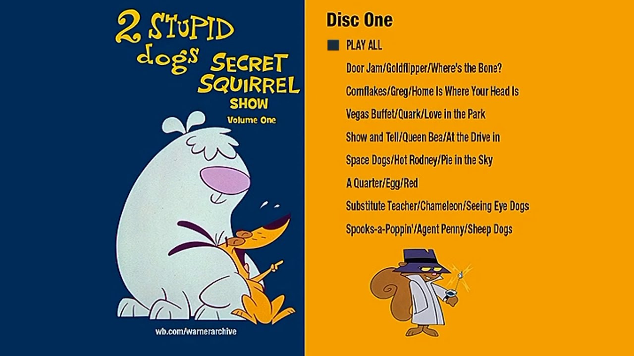 Opening To 2 Stupid Dogs Super Secret Squirrel Show Vol 1 2018 Dvd Wb