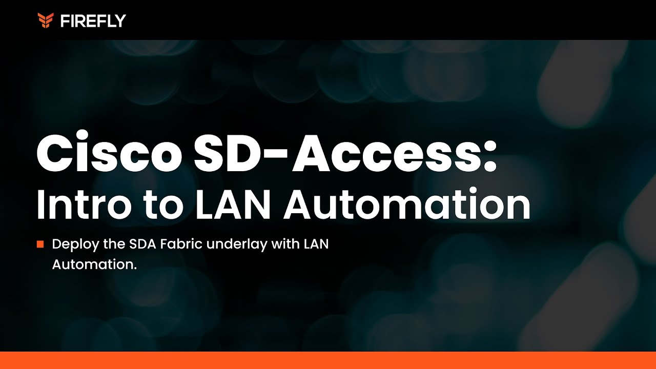 Cisco Sd Access Intro To Lan Automation Youtube