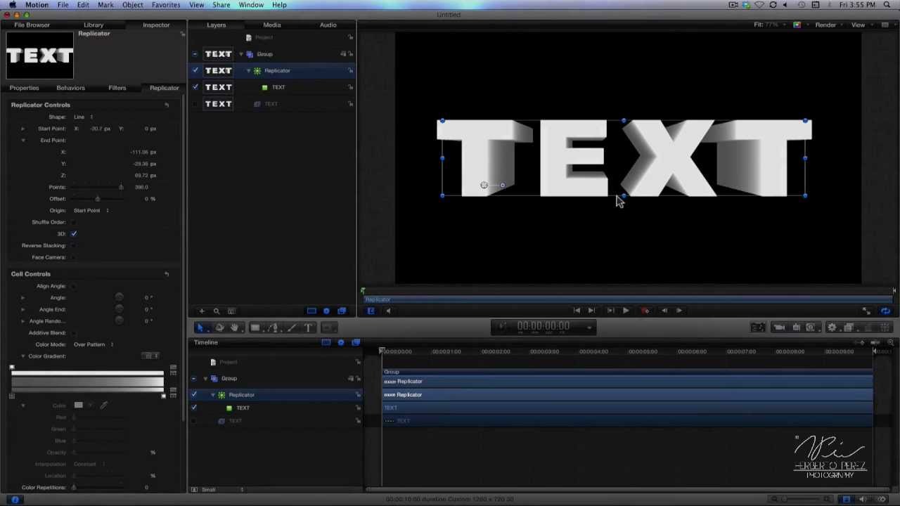How To 3d Text Tutorial In Apple Motion 5 Youtube