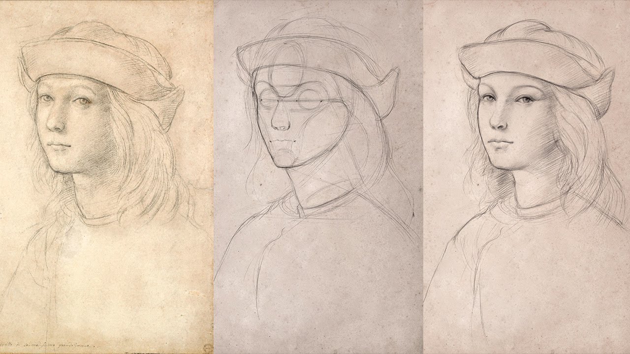 How To Draw Like Raphael Raphael Portrait Tutorial Youtube