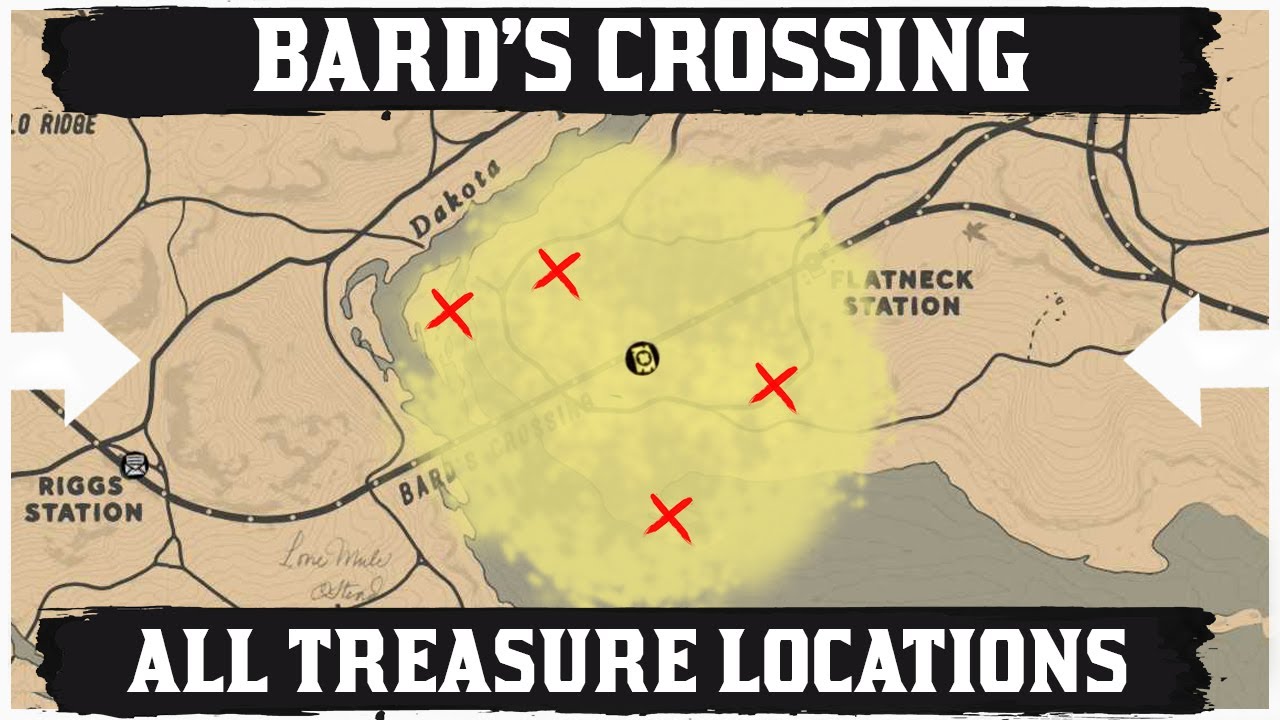 All Bard S Crossing Treasure Map Location Youtube