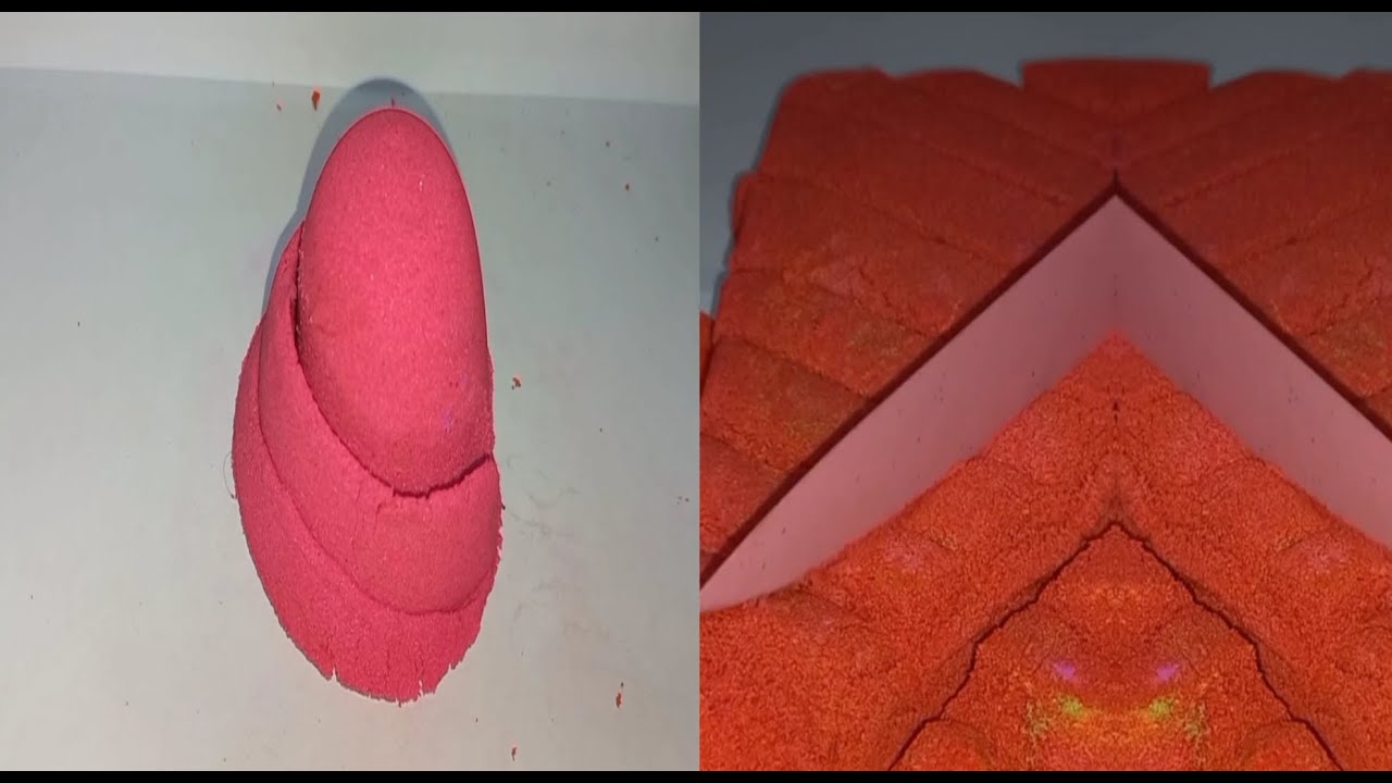Very Satisfying And Relaxing Compilation 156 Kinetic Sand Asmr Youtube