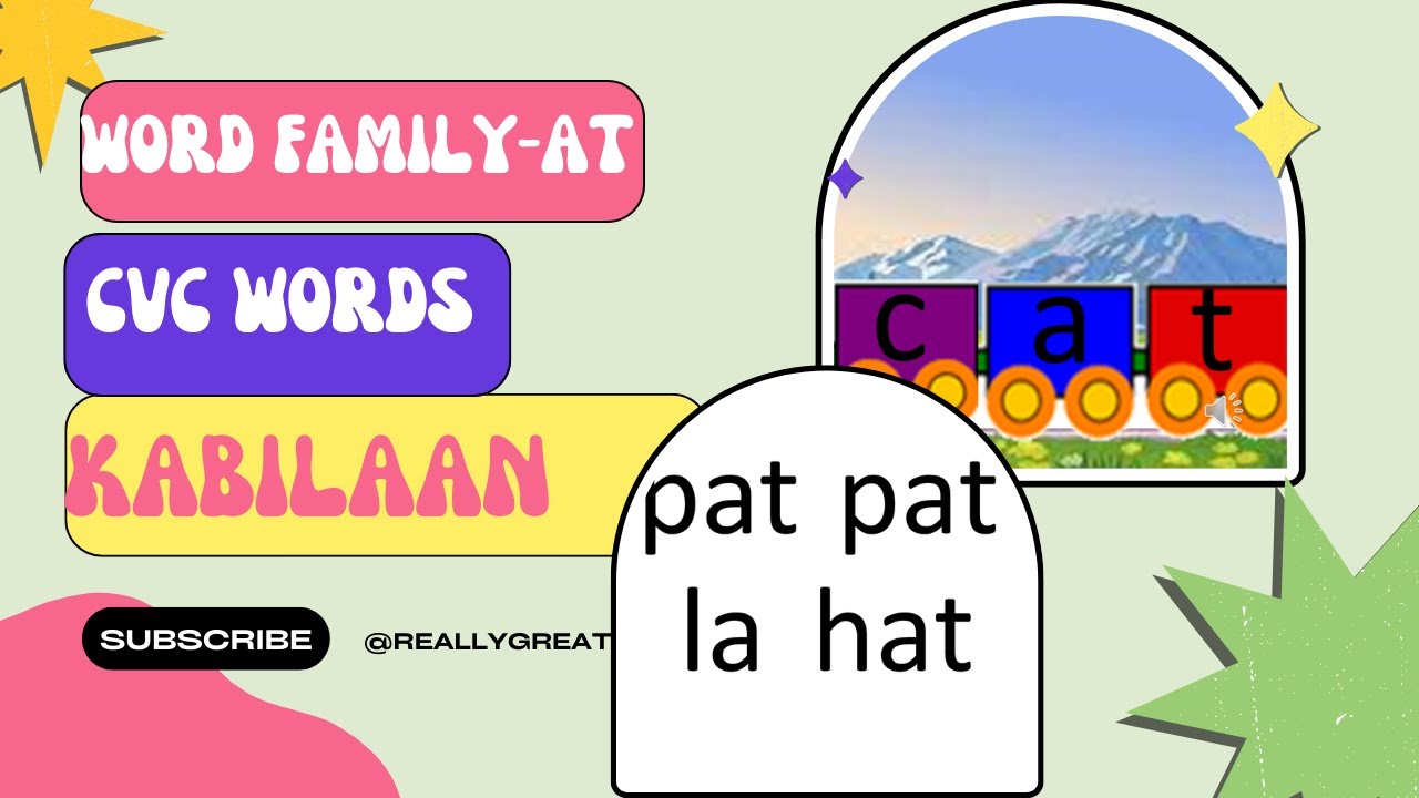 Lesson 1 Word Family At Cvc Words At Pagtuturo Kabilaan Sa Tagalog